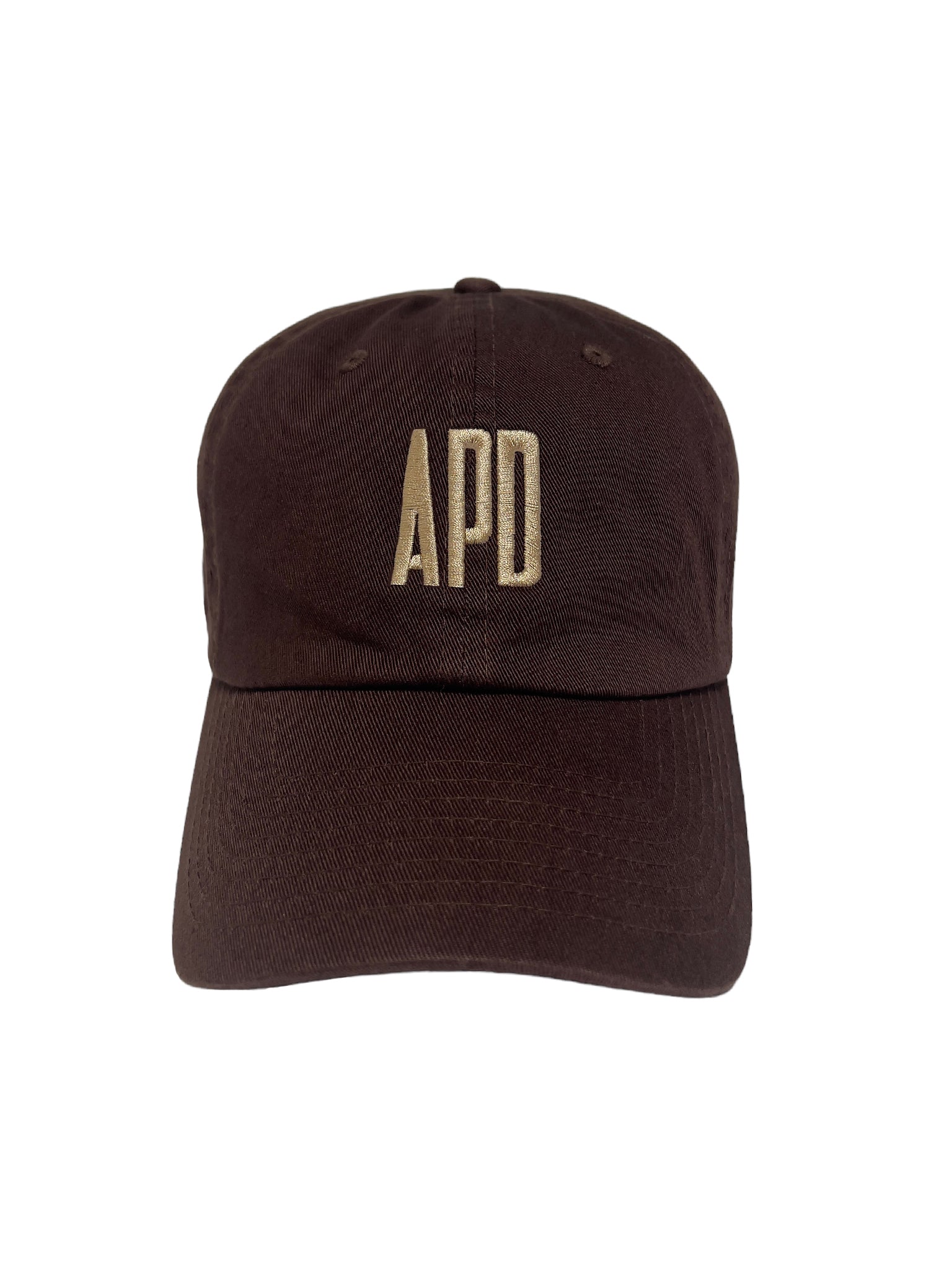 Logo Baseball Cap in Brown with Tan Embroidery – Amy Page DeBlasio